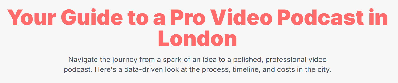 Your Step-by-Step Guide to Recording a Video Podcast at a London ...