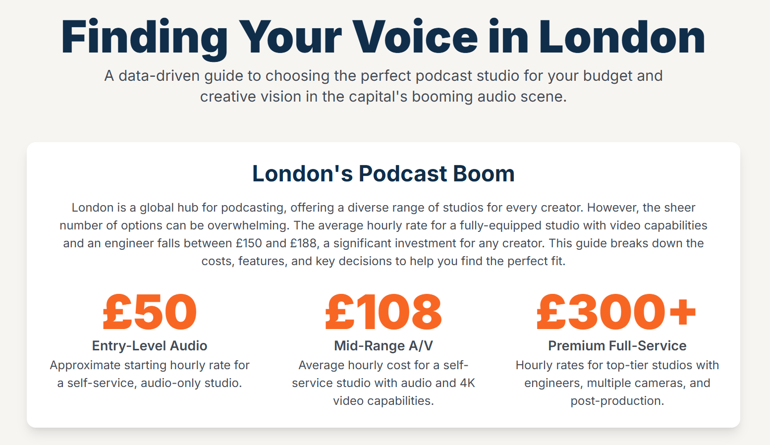 How to Choose the Right London Podcast Studio for Your Budget and Vision