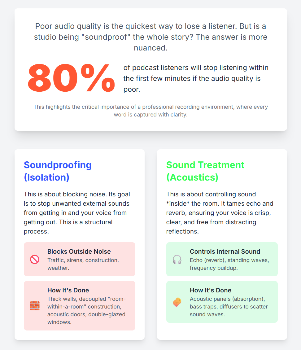 Soundproof Podcast Studio London