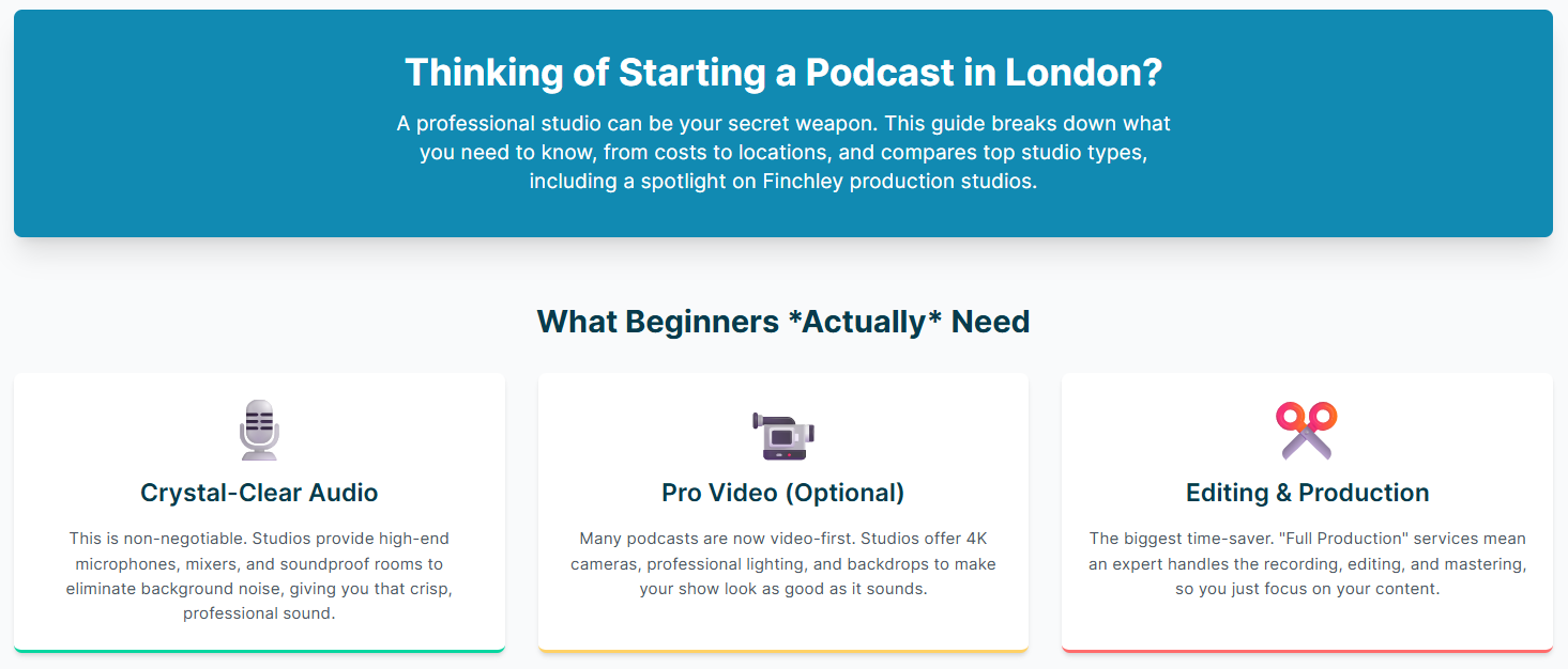 Podcast Studio London: A Comprehensive Guide for Beginners